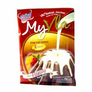 Jual my VLA Rasa VANILA fla instant saos pudding puding agar sachet ...
