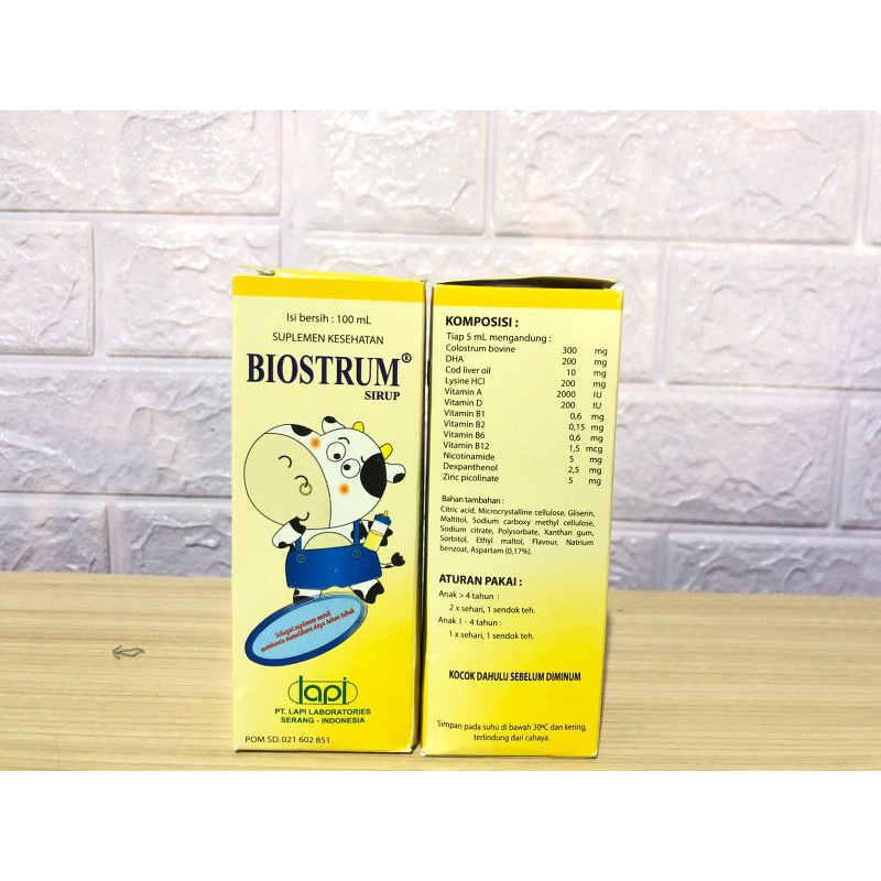 Jual Biostrum Syrup 100ML (Lapi) Multivitamin Anak | Shopee Indonesia