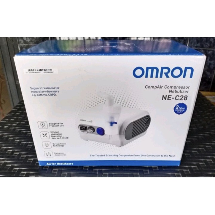 Jual OMRON Nebulizer Compressor NE-C28 Alat Uap Inhalasi/Nebulizer kit Tempat obat C28 | Shopee ...