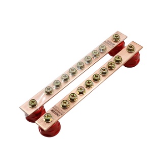 Jual BUSBAR ARDE TEMBAGA 20 X 3 X 200 / TERMINAL NOL PLAT ISOLATOR ...