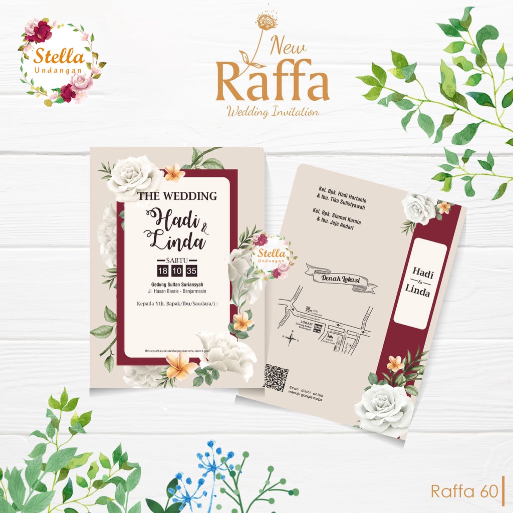 Jual Blangko Undangan Raffa 60/ Blangko Undangan Pernikahan | Shopee Indonesia