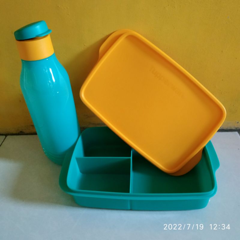 Jual Cool teen tupperware tepak makan lunch box set tempat makan ...