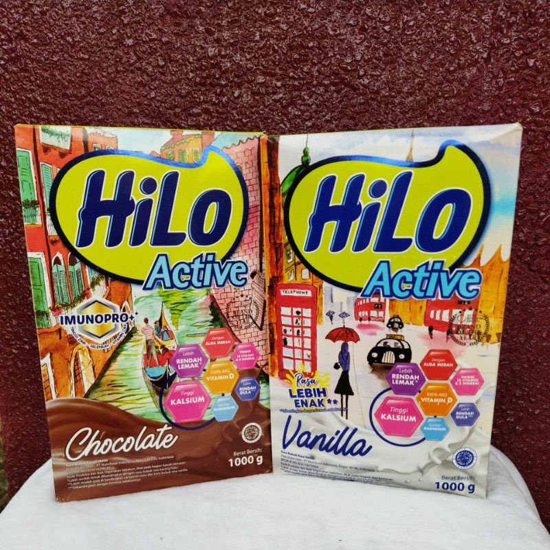Jual HILO ACTIVE CHOCOLATE Vanilla 1000gr | Shopee Indonesia
