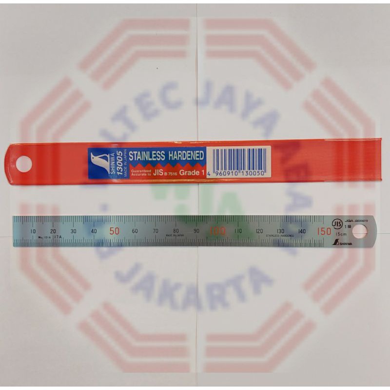 Jual Penggaris Stainless Steel 150mm/15cm Merek SHINWA (Japan) | Shopee Indonesia