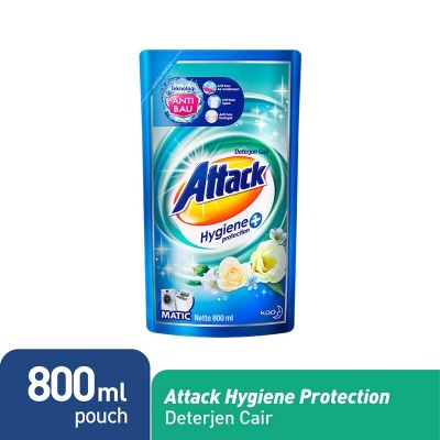 Jual Attack Hygiene Protection Deterjen Cair Matic 800 ml | Shopee Indonesia