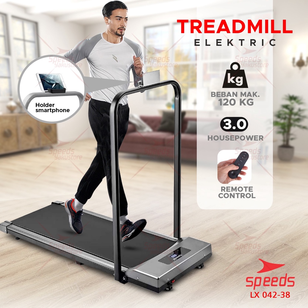 Jual SPEEDS Walking Pad Treadmill Elektrik Treadmil Listrik Alat ...