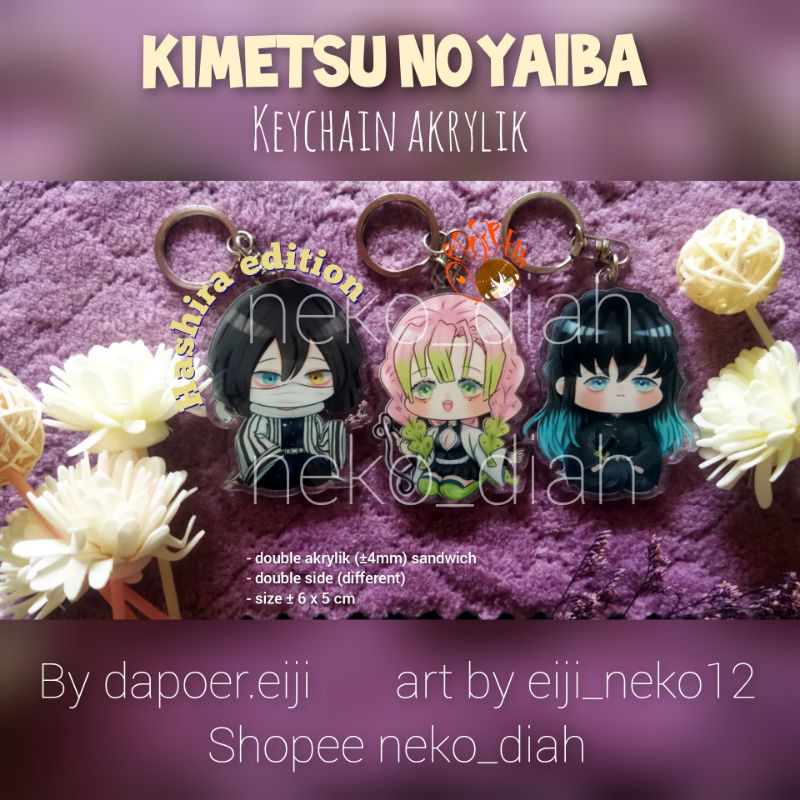 Jual [eiji]KIMETSU NO YAIBA HASHIRA EDITION KEYCHAIN AKRYLIK (READY ...