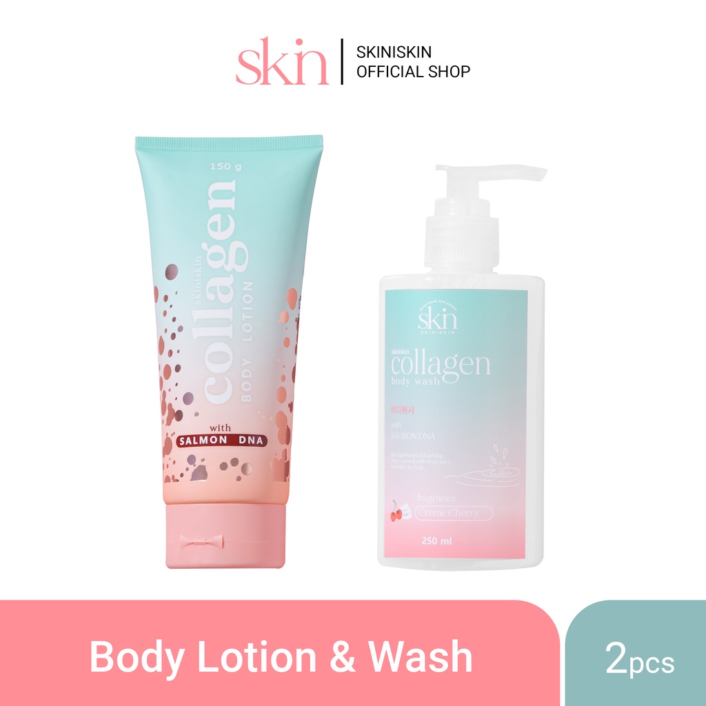 Jual Skiniskin Bundle Collagen Body Wash & Collagen Body Lotion ...