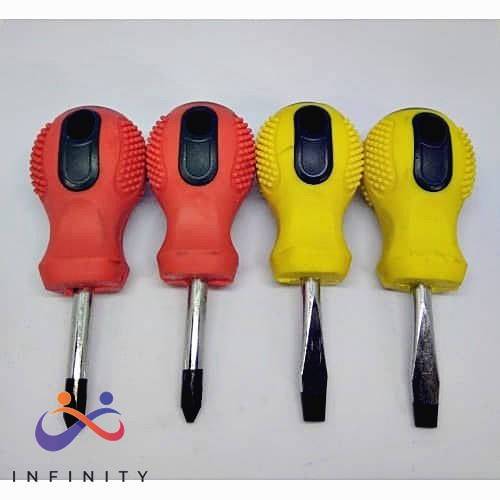 Jual OBENG CEBOL BOLAK BALIK MINI +/- OBENG PLUS MINUS GAGANG PENDEK ...