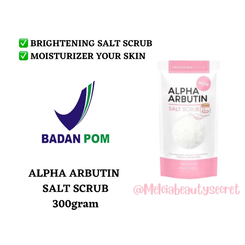 Jual PRECIOUS SKIN ALPHA ARBUTIN 3+ WHITENING BODY SHOWER SALT SCRUB ...
