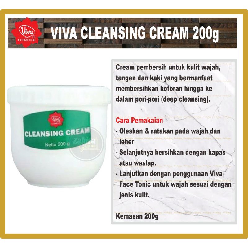 Jual Viva Cleansing Cream 200g (BPOM) Indonesia|Shopee Indonesia
