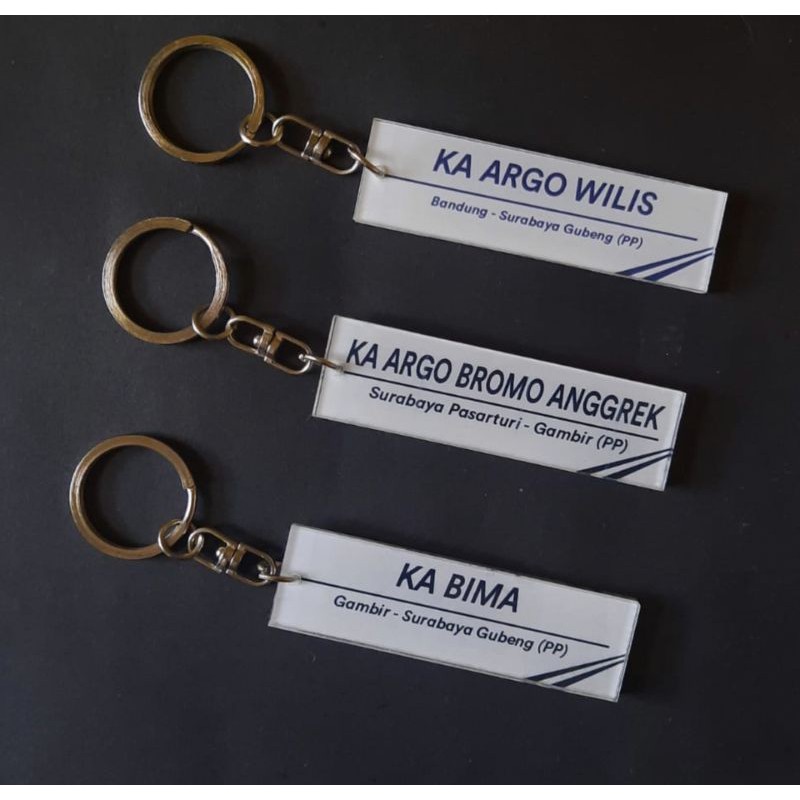 Jual Gantungan Kunci Papan Nama Kereta Api | Shopee Indonesia