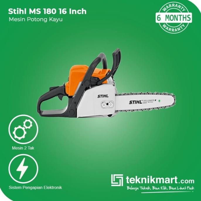 Jual Mesin Potong Kayu / Gergaji / Chainsaw Stihl Ms 180 / 16" | Shopee Indonesia