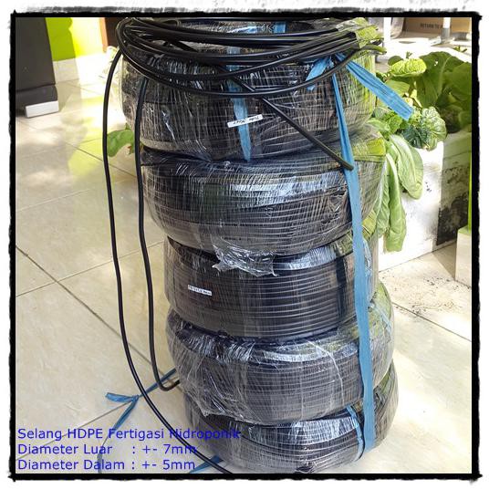 Jual PERALATAN IRIGASI SELANG 7MM 7 MM 1ROL 100M 1 ROLL SELANG HDPE 100 ...