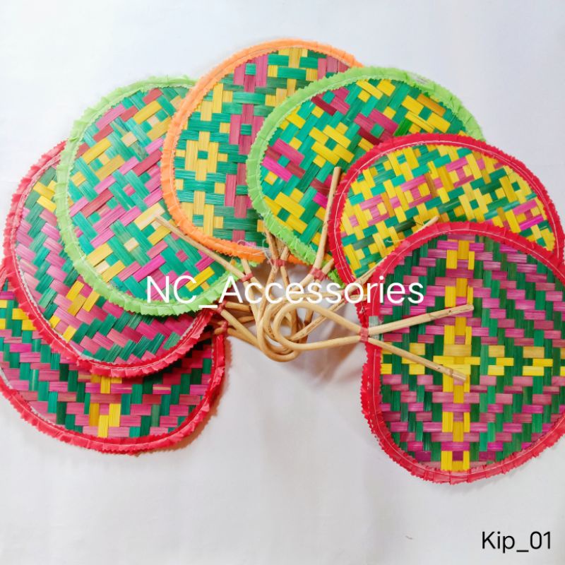 Jual KIPAS TANGAN / KIPAS ANYAMAN BAMBU MURAH UKURAN SEDANG / TANGGUNG ...
