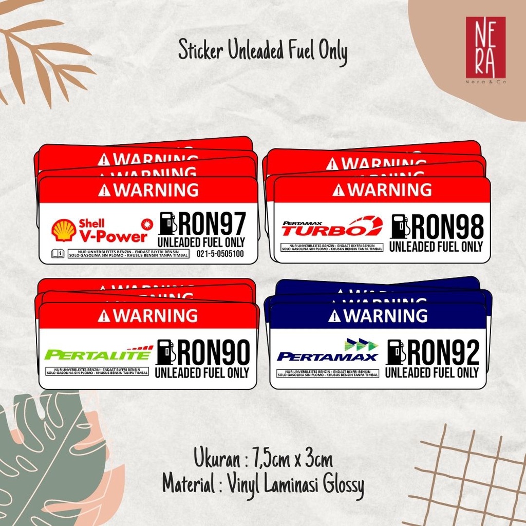 Jual Stiker Unleaded Fuel only / Stiker Bensin / Stiker tangki motor ... Jual Stiker Unleaded Fuel only / Stiker Bensin / Stiker tangki motor ...