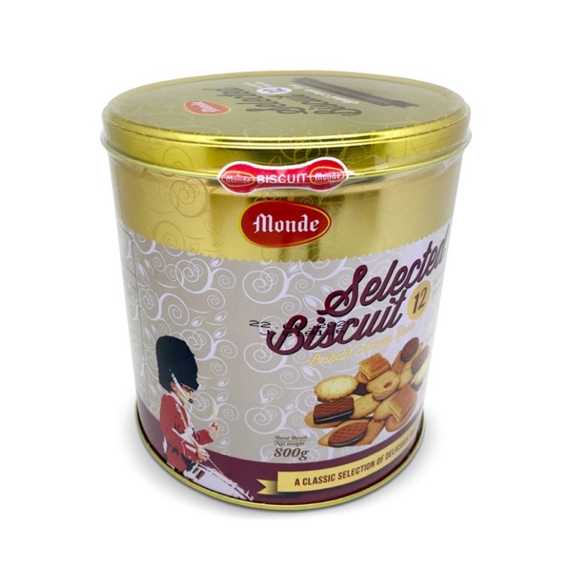 Jual Monde Selected Biscuit 12 Variants Biskuit Kemasa Kaleng 800gr ...