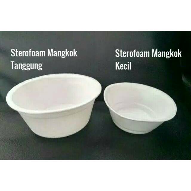 Jual Sterofoam Styrofoam Mangkok Tanggung/Kecil (100pcs/250pcs) Merk TF ...