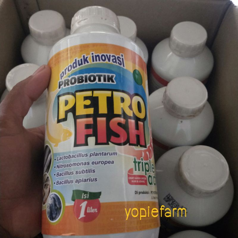 Jual Petrofish probiotik, suplemen ikan dan udang 1liter memacu ...