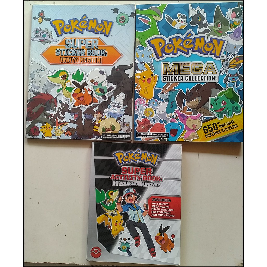 Jual POKEMON MEGA SUPER STICKER SUPER ACTIVITY BOOK DO YOU KNOW UNOVA ...