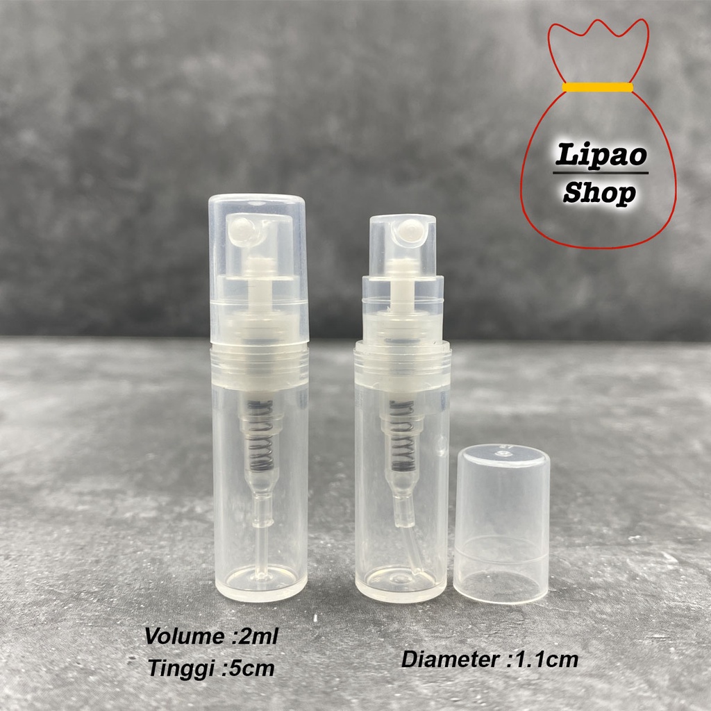 Jual Botol Parfum Spray Plastik PUTIH 2ml Vial Press Pen Mini Travel ...