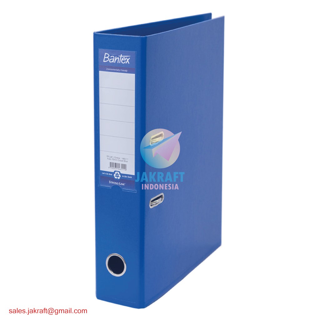 Jual (1 Unit) Ordner Map BANTEX 1465V 11 (Cobalt Blue) 7 Cm Folio FC F4 ...
