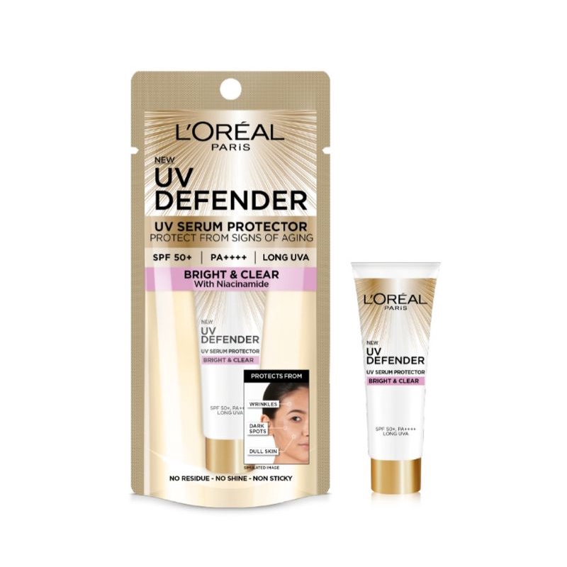 Jual [15 ml] L'oreal Loreal Paris Sunscreen UV Defender UV Serum ...