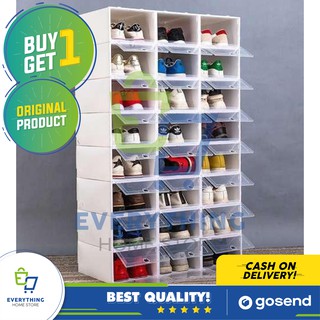 Jual [6 BOX] Shoe Box - Kotak Sepatu - Rak Sepatu - Foldable Flip Shoes ...