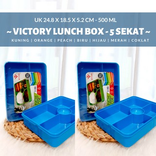 Jual box bento sekat 5 - box bento plastik beli kotak makan,Kotak Makan ...