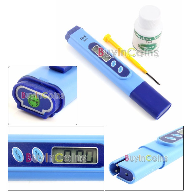 Jual TDS Tester dengan cairan kalibrasi Ukur kualitas air PPM Meter ...