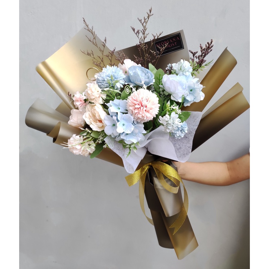 Jual Artificial Medium Hand Bouquet (Buket Bunga Artificial) | Shopee ...