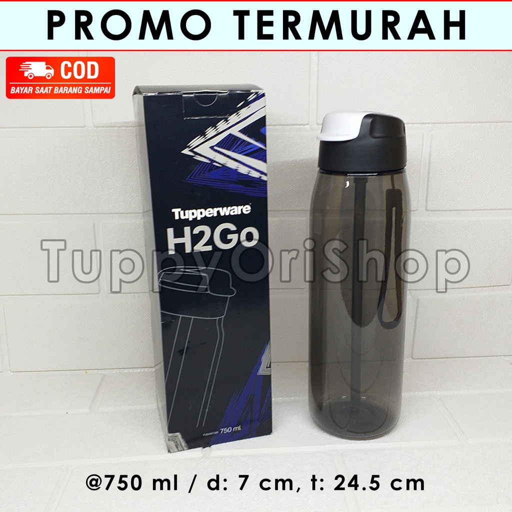 Jual H2GO 750ML STRAW BLACK TUPPERWARE Indonesia|Shopee Indonesia