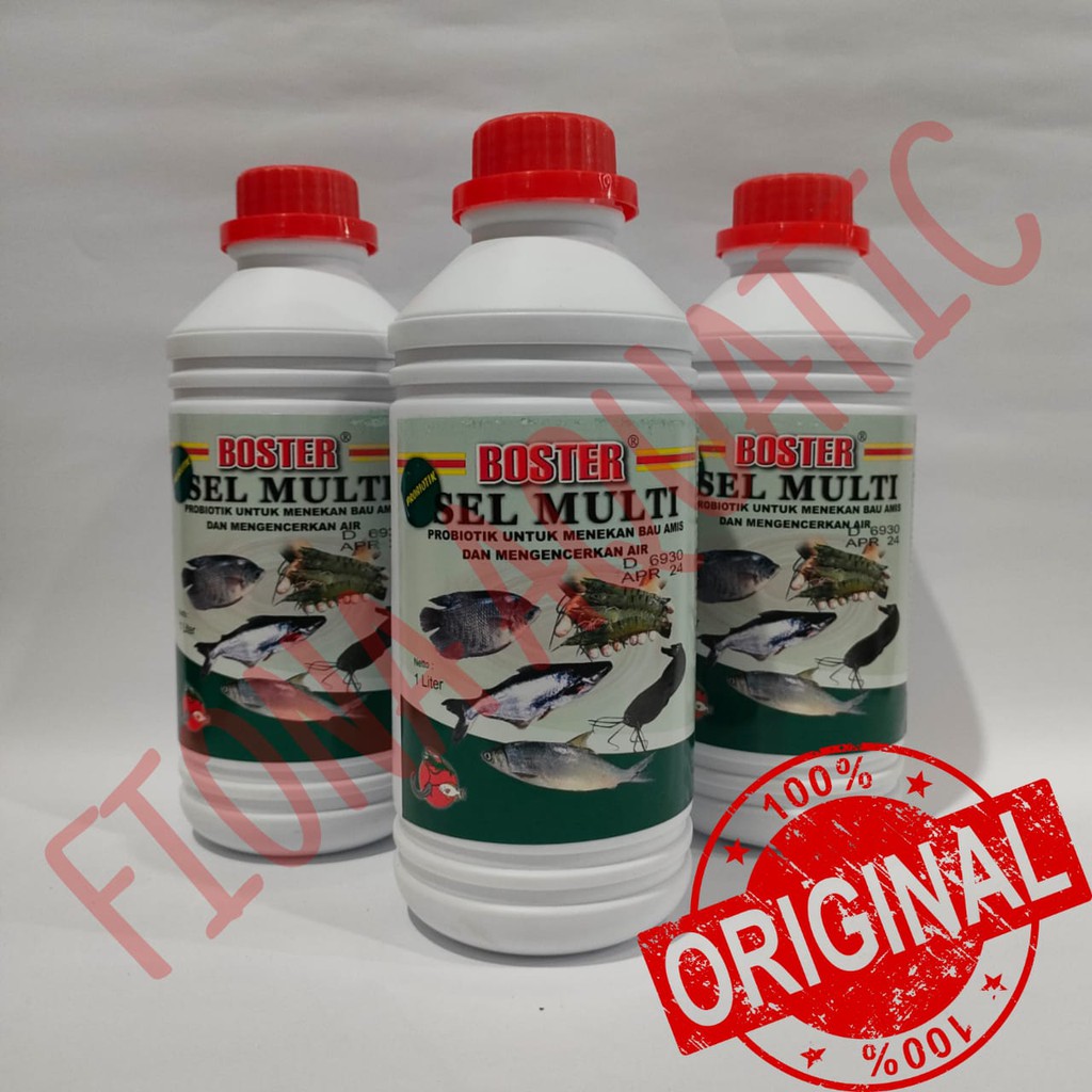 Jual BOSTER SEL MULTI 1 LITER / PROBIOTIK CAIR IKAN DAN UDANG | Shopee ...