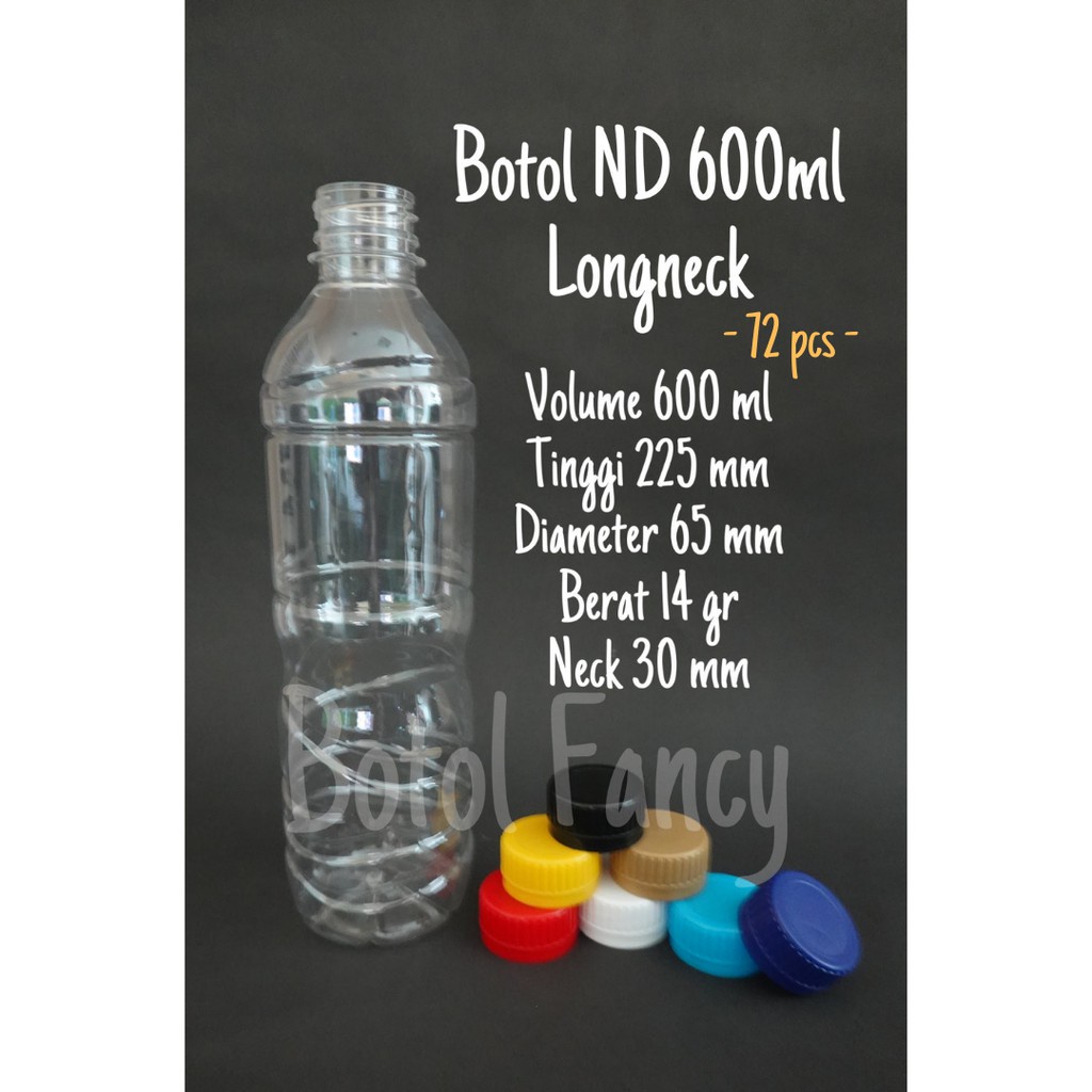 Jual Botol 600ml / Botol Plastik 600ml / Botol Air / Botol AMDK / Botol ...