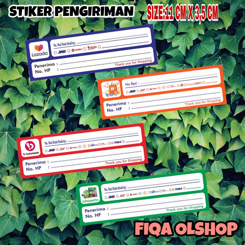 Jual Stiker Pengiriman isi 100 lembar / Sticker Resi Pengiriman ISI 100 ...