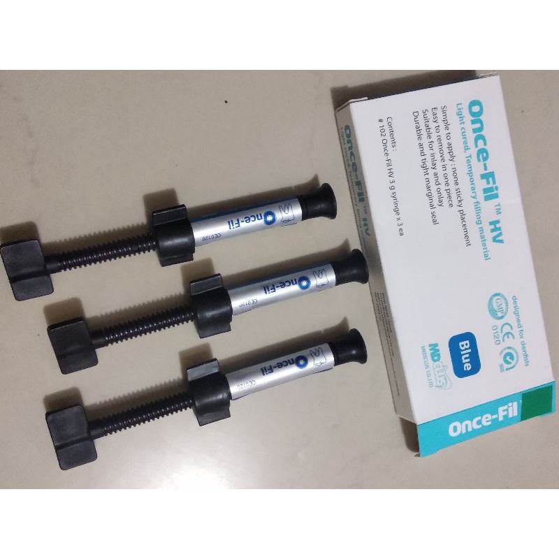 Jual Tambalan Sementara Sinar Once Fill HV isi 1 Syringe inlay Onlay ...