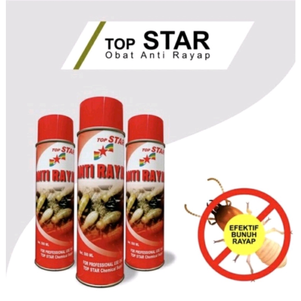 Jual Obat Anti Rayap Semprot TOP STAR 500 ml | Shopee Indonesia