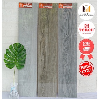 Jual Granit Lantai Motif Kayu Seri HL 20x100 Glossy Torch Free Ongkir | Shopee Indonesia
