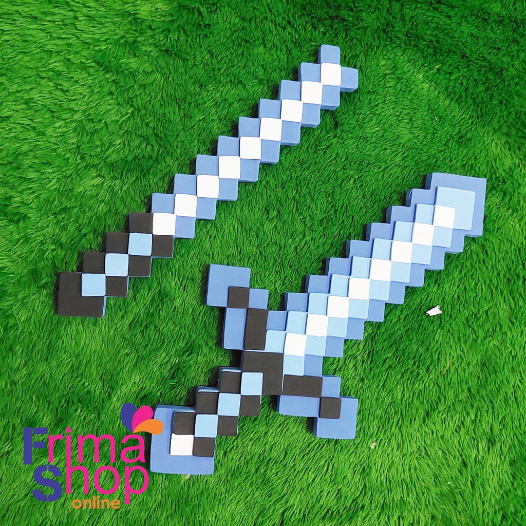 Jual MAINAN PEDANG MINECRAFT MINE CRAFT DIAMOND SWORD & STICK Indonesia ...