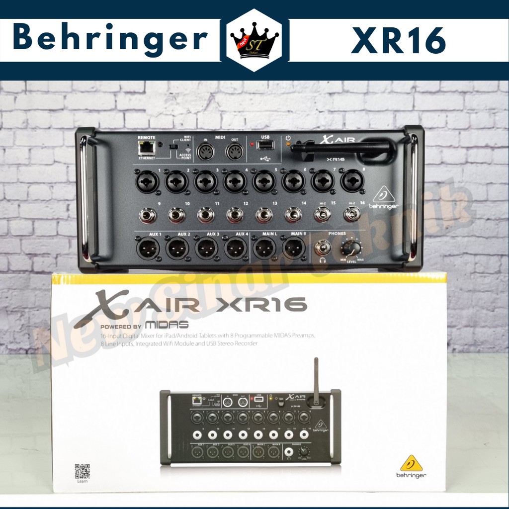 Jual BEHRINGER XR16 XR-16 XR 16 X Air Mixer Digital Wireless Via WiFi iPad | Shopee Indonesia