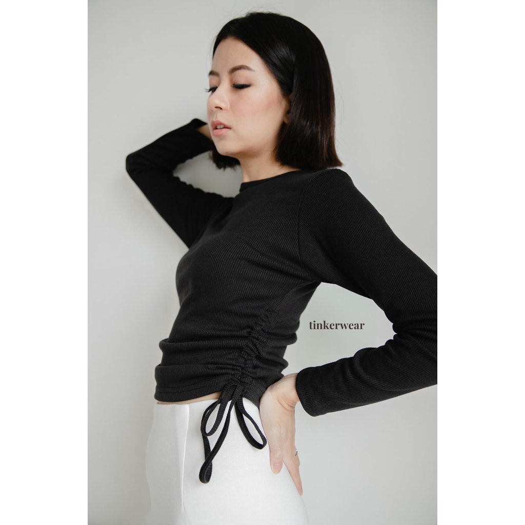 Jual ARIN Knit Top ( atasan knit wanita basic ) | Shopee Indonesia