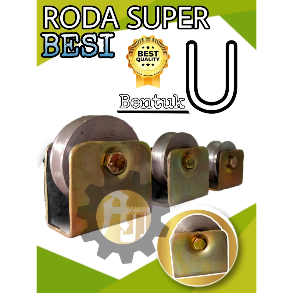 Jual RODA BESI SUPER bentuk U 6 CM , TEBAL, MURAH, BERKUALITAS | Shopee ...