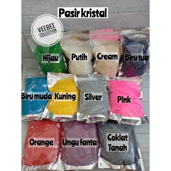 Pasir Bunga Kristal 1/2kg/ Pasir hias/ pasir | Shopee Indonesia