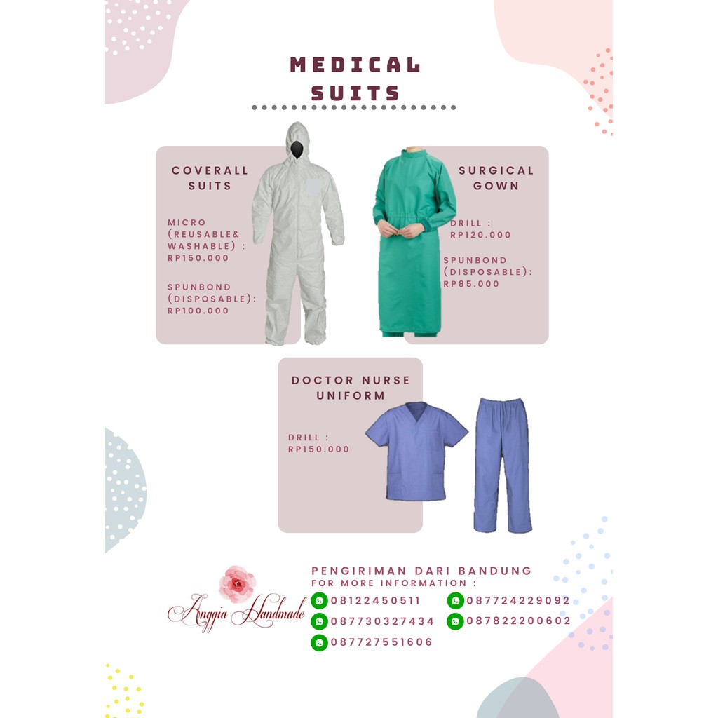APD (Alat Pelindung Diri) : Coverall Suits, Surgical Gown, dan Doctor ...