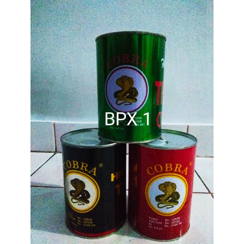 Jual Tiner Cobra PU - Hitam - Merah - Hijau Kaleng 1 Liter | Shopee ...