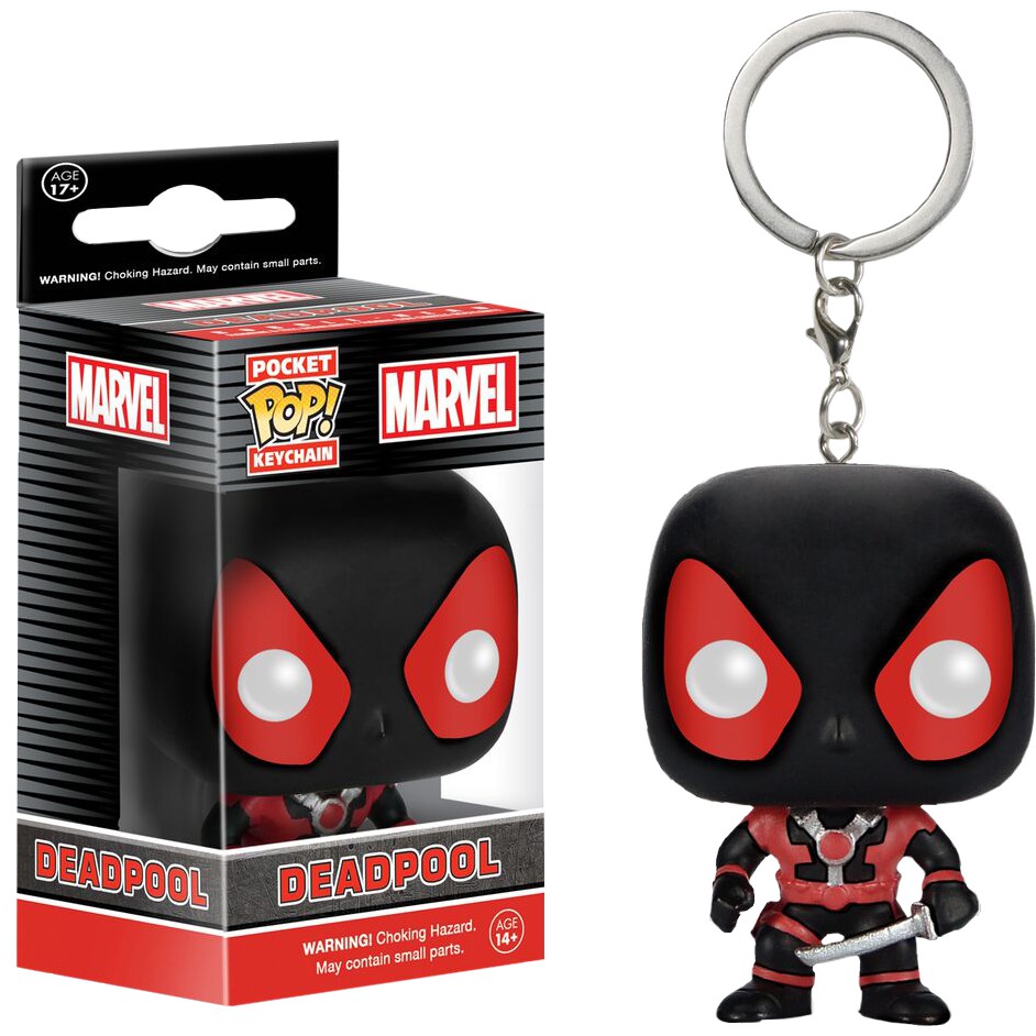 Jual Funko Pocket Pop! Keychain Deadpool [Black Suit] (Marvel ...