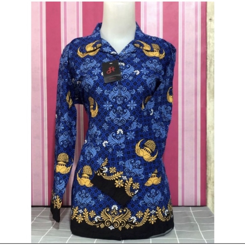 Jual Seragam Baju Batik KORPRI TERBARU 2022 wanita termurah / Seragam korpri wanita / batik ...