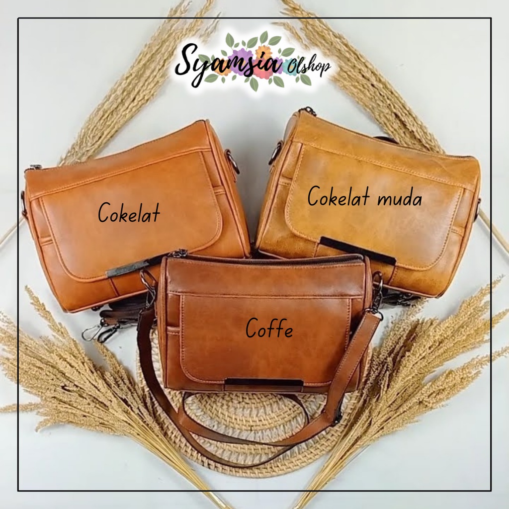 Jual Tas Selempang Wanita Kekinian Sling Bag Cewek Simpel Elegan Lucu ...