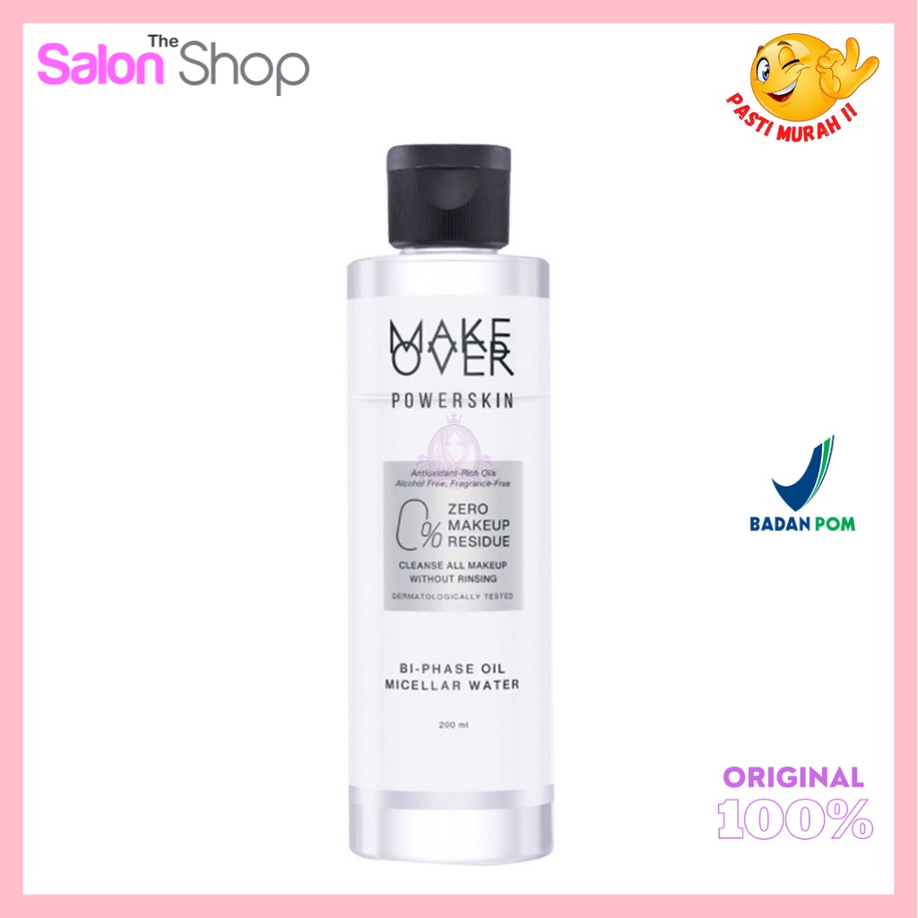 Jual Make Over Powerskin Bi-Phase Oil Micellar Water 200ml | Shopee ...