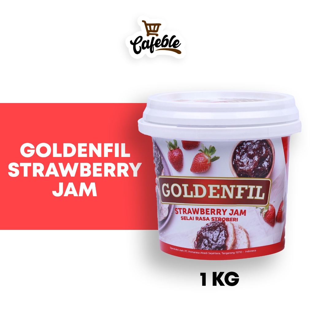 Jual Goldenfil Strawberry Jam Selai kemasan 1 kg | Shopee Indonesia